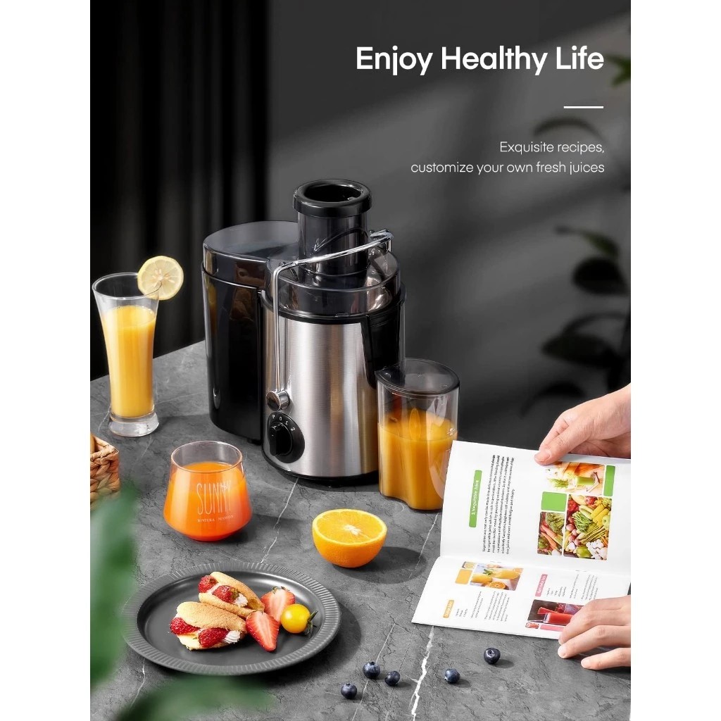 Juicer Blender Large Caliber Household Automatic Juice Separation Fruit ...