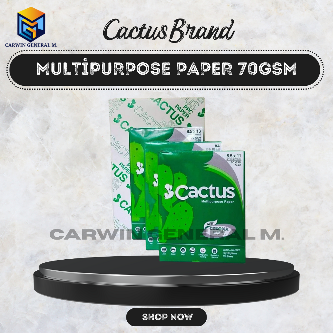 Cactus Multipurpose Paper Bond paper Copier Paper 70gsm | Shopee ...