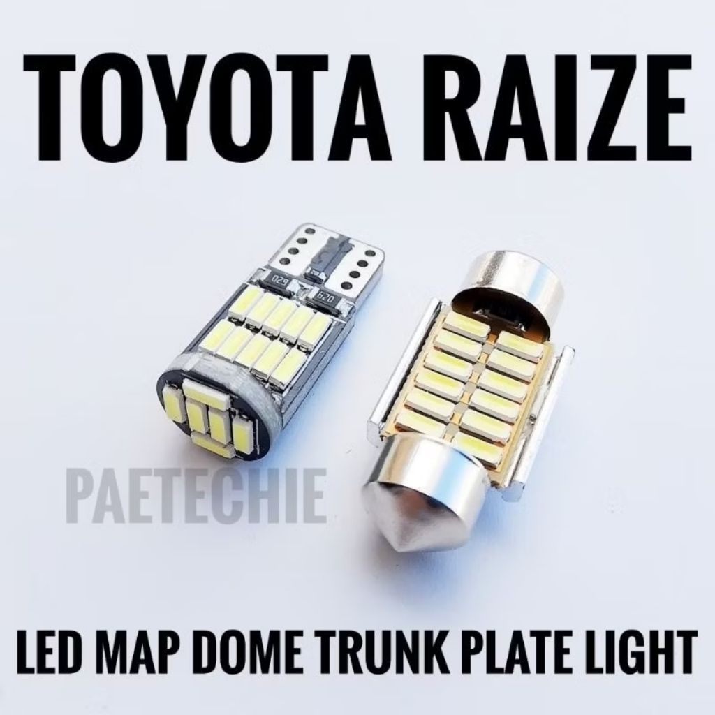 Toyota Raize LED Interior Light Dome Map License Plate Trunk Ceiling ...