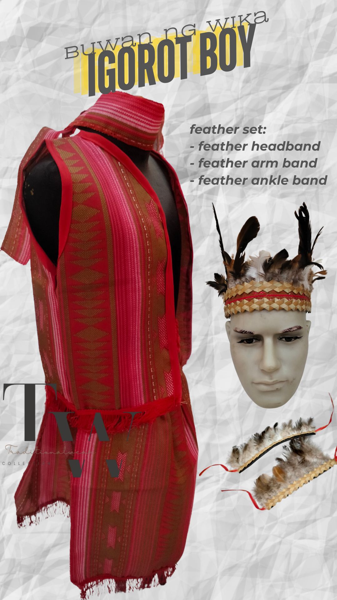 Igorot costume set boy & girl ( accessories sold separately) | Shopee ...