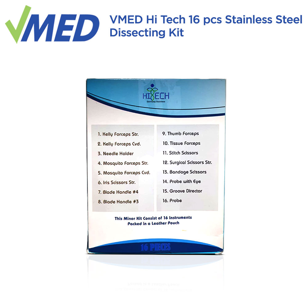 VMED Hi Tech 16pcs Stainless Steel Minor Dissecting Kit | Shopee ...