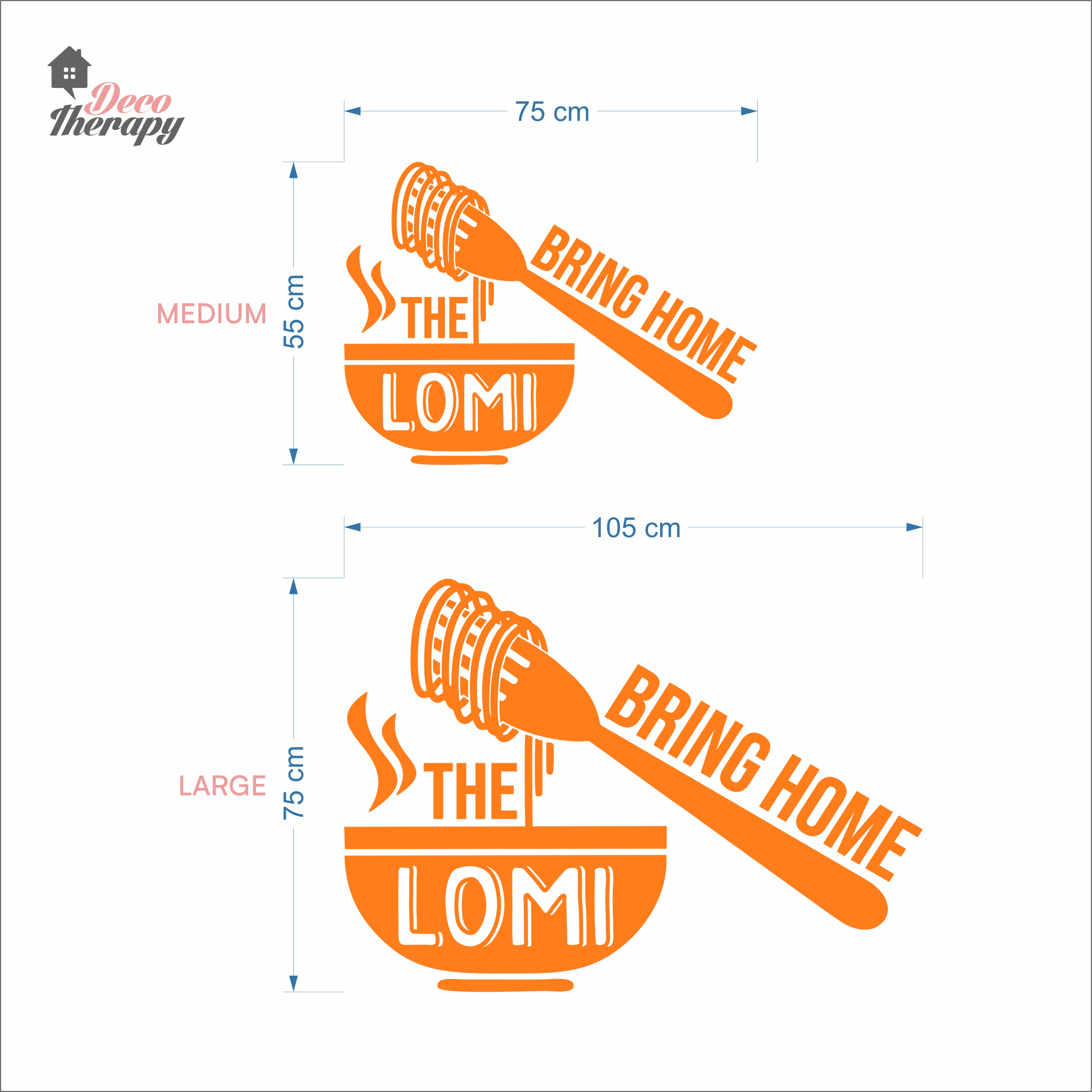 Bring Home The Lomi V1 Wall Sticker Decotherapy | Shopee Philippines