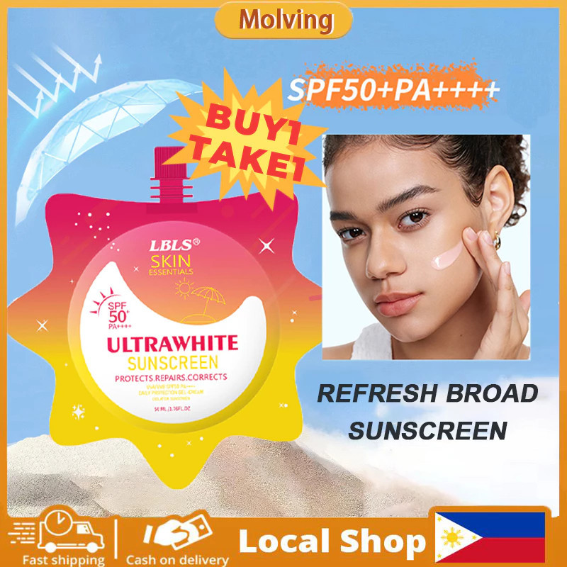LBLS SPF50+++ Sunscreen Cream High Protection UV PLUS 60ml Skincare Facial Sun protection ...
