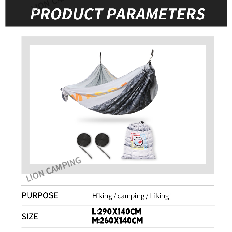 290X140CM Hammock Duyan Camping Original Hiking Double Outdoor Portable ...