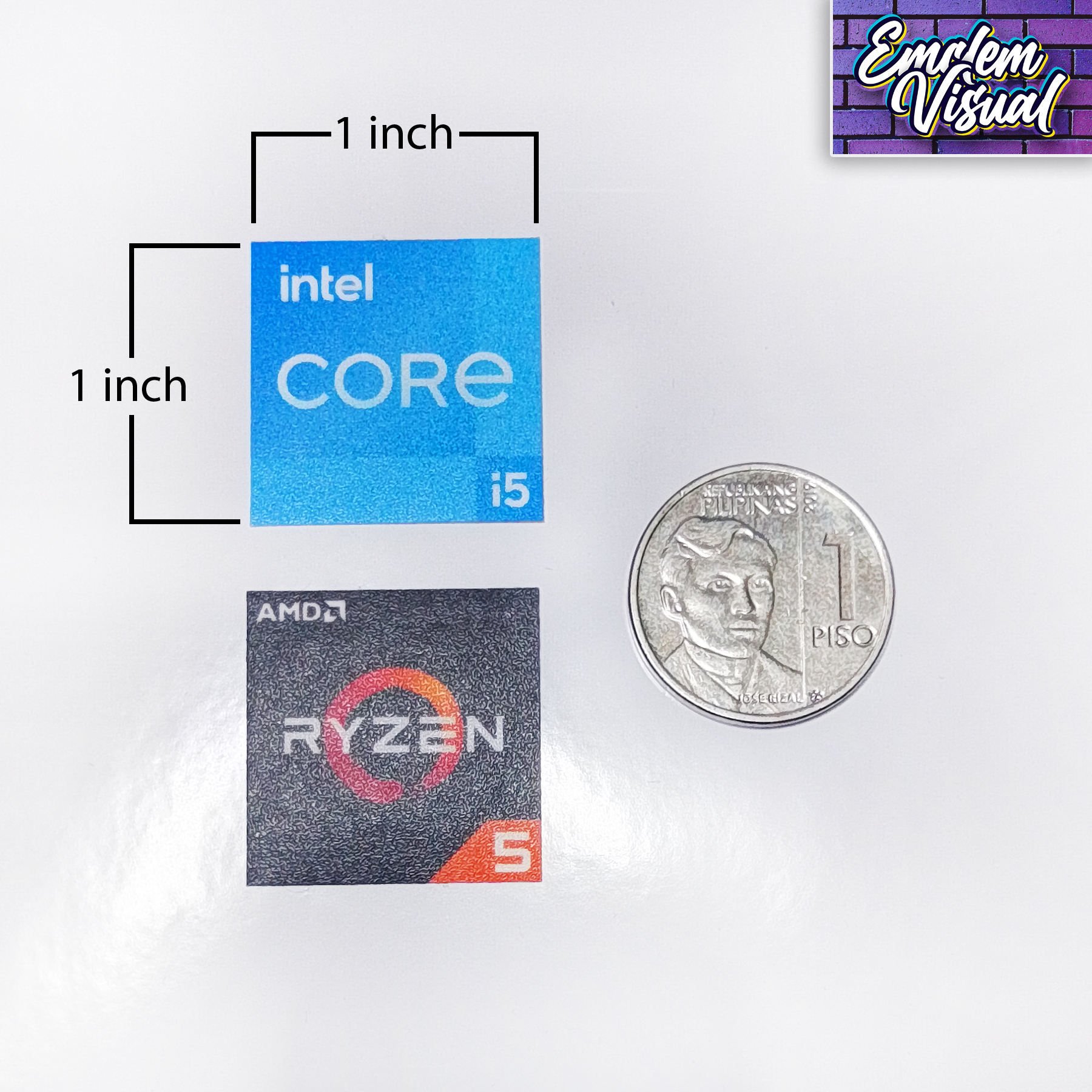 PC STICKER LAPTOP amd ryzen radedon intel i3 i5 i7 geforce rtx gtx ...