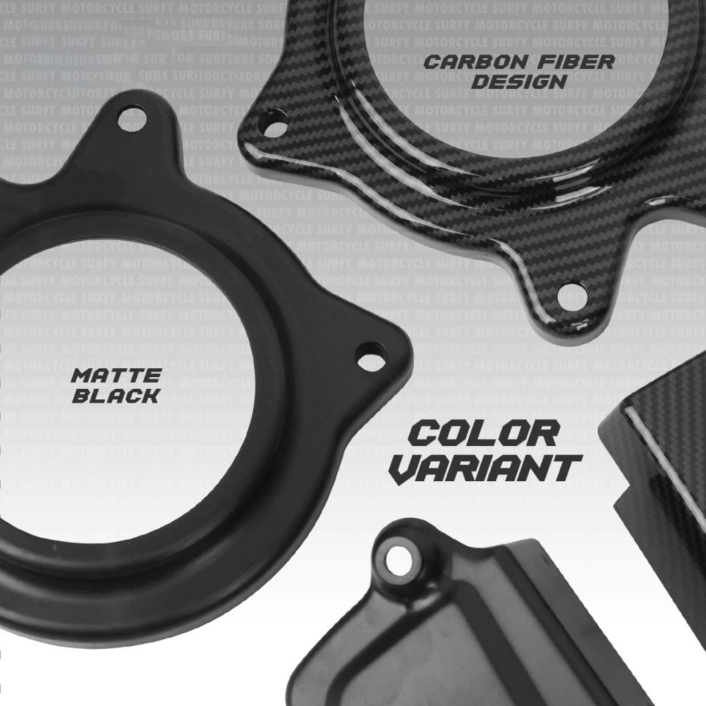 Nmax Aerox v2 Transparent Acrylic CVT Cover With Light Box And Bolts ...