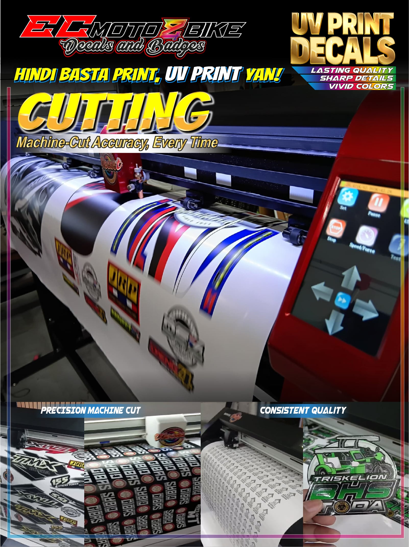 Rusi TC 150 JRP Sticker Set - Durable Motorcycle Decals - Fairing and ...