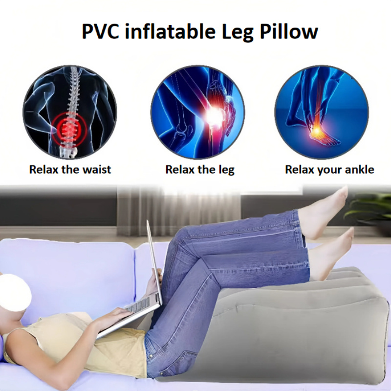 Inflatable leg pillow/foot lifting pillow/decompression pillow/knee ...