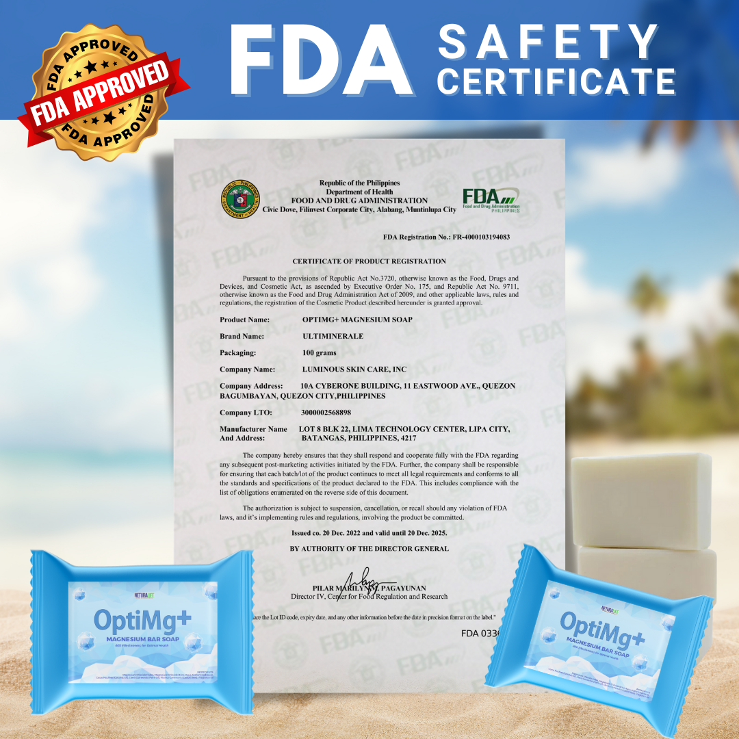 Neturalife OptiMg+ Magnesium Bar Soap- Skin Disease, Psoriasis, Eczema ...