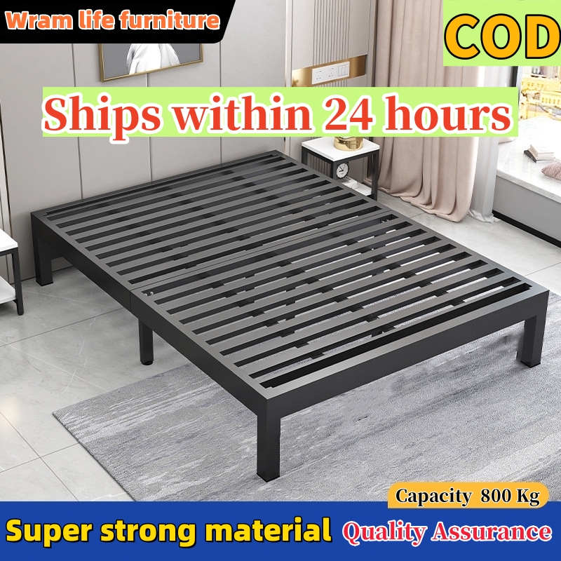 【In stock-ships within 24H-COD】bed frame double size queen size heavy ...