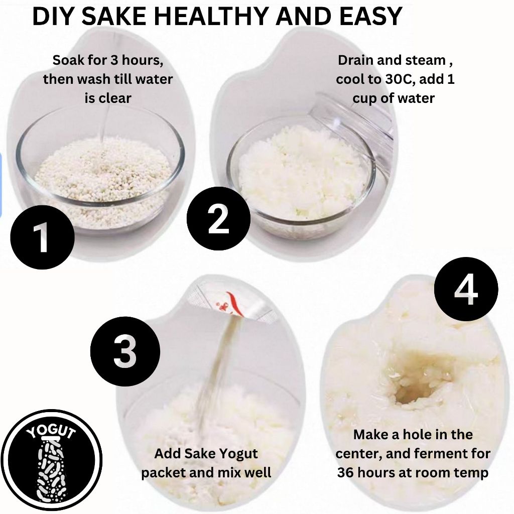 YOGUT Sake Rice Wine - Mix DIY Activator Kit | Nuruk Makgeolli Mix for ...