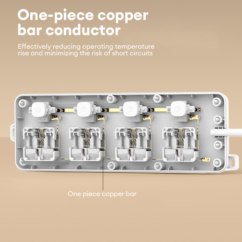 Deli Vusign 2/3/5M Socket Extensions 5 Groups Universal Electric ...