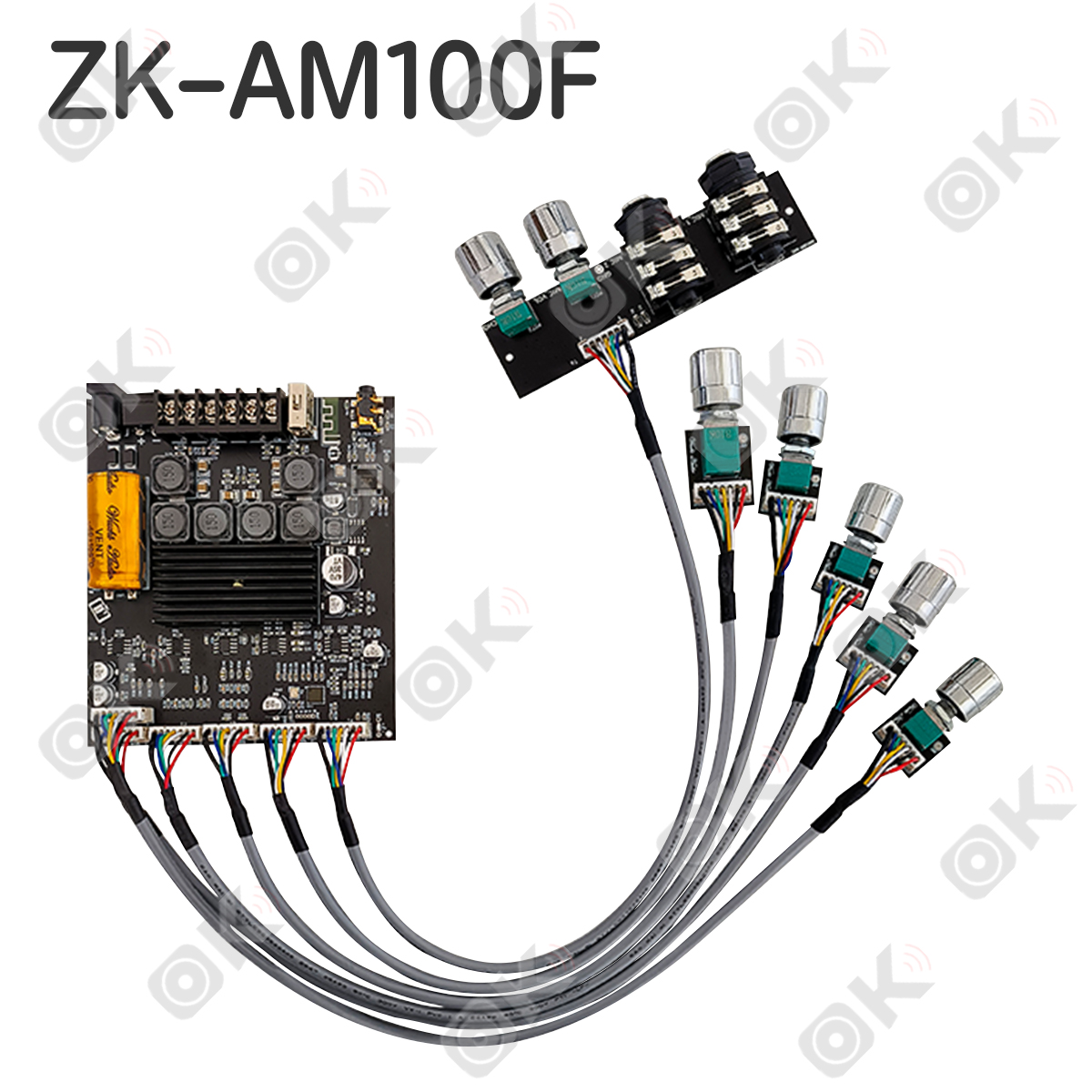 OKmusic ZK-AM100F WuzhiAudio Mini Amplifier Bluetooth5.1 50W*2+100W ...