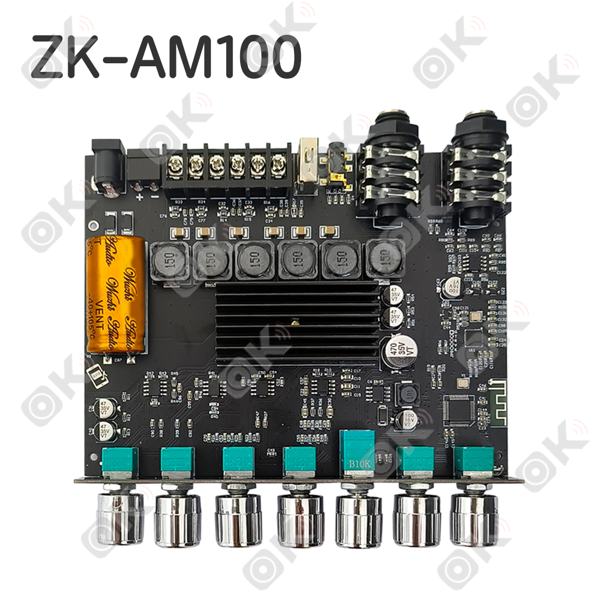 OKmusic ZK-AM100F WuzhiAudio Mini Amplifier Bluetooth5.1 50W*2+100W ...