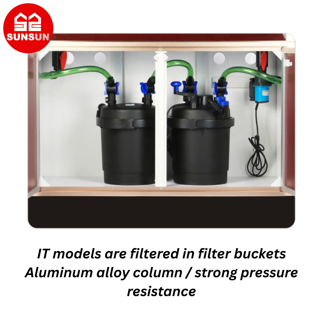 Sunsun H2Y and HYTX Series Glass Aquarium Fish Tank Built-In LED Lamp ...