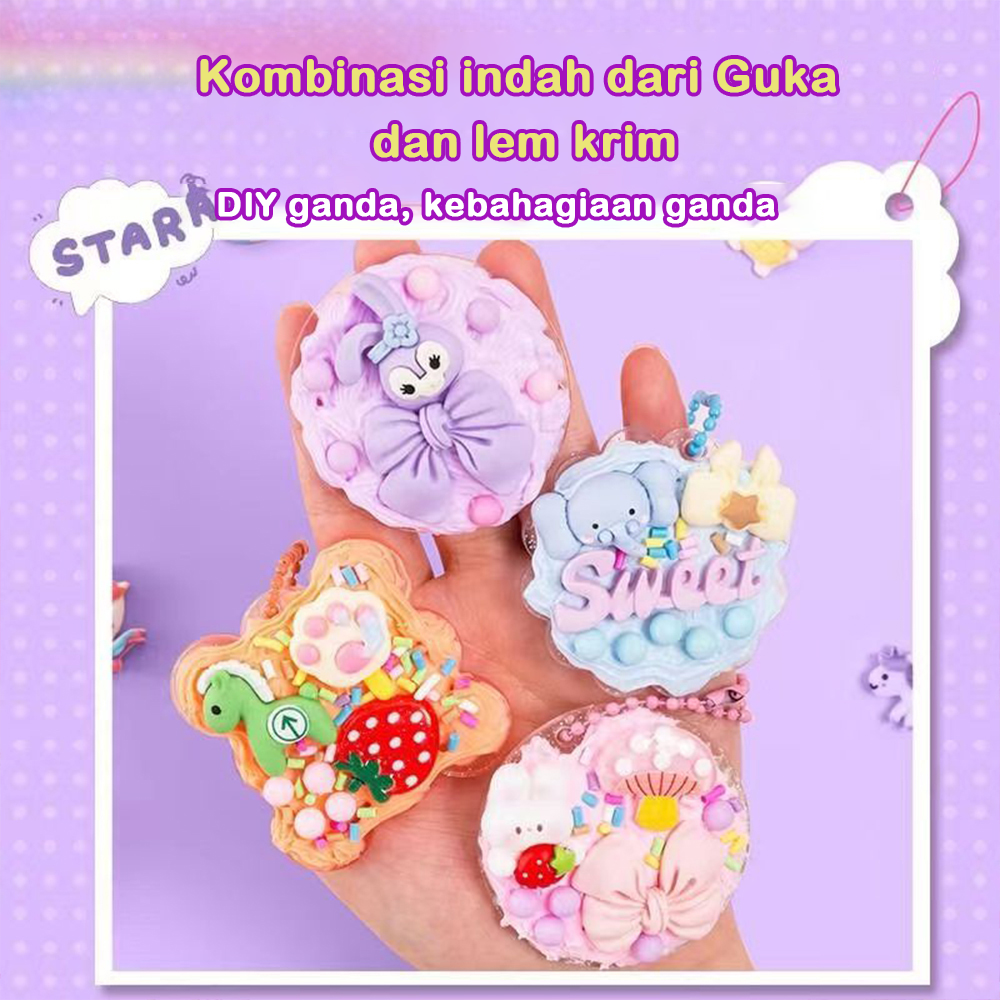 942PCS Guka Sticker Set Box DIY Cream Glue Cartoon Stickers Set DIY ...