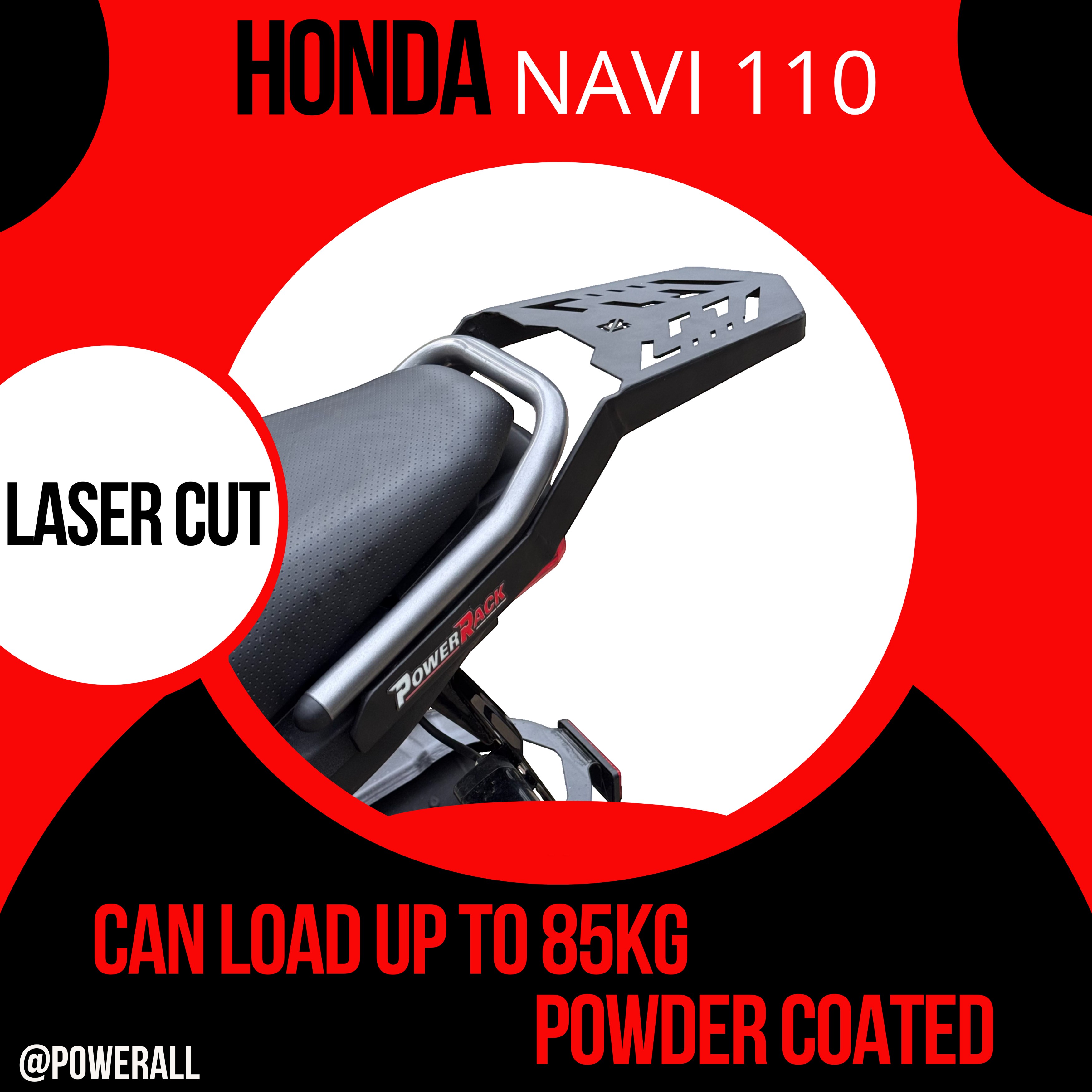 HONDA NAVI 110 TOP BOX BRACKET / LIFE TIME WARRANTY / ORIGINAL /HEAVY ...