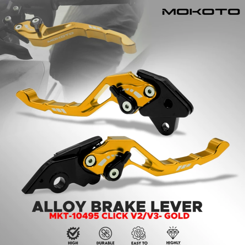 CLICK V2 / CLICK V3 COMBI CNC ALLOY BRAKE LEVER SET FOR HONDA CLICK V2 ...