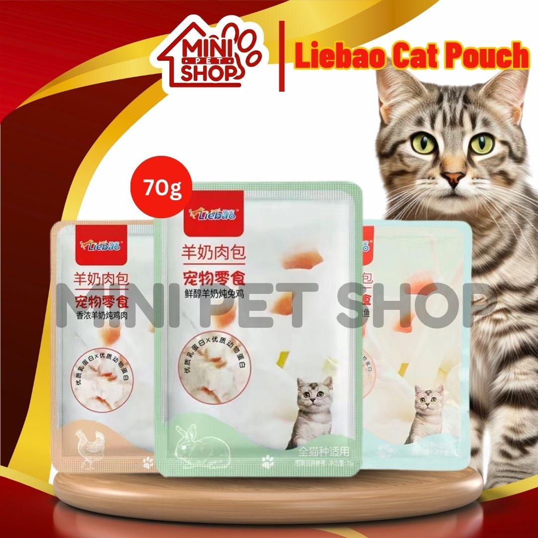70g Liebao Goatmilk Wet Grain Pack All Stages Adult Kitten Cat Cats Wet ...