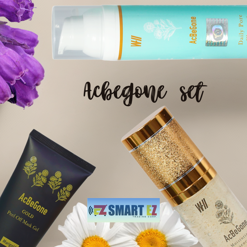 AcBeGone Complete Acne Solution Set | Daily Cleanser + Peel-Off Mask ...