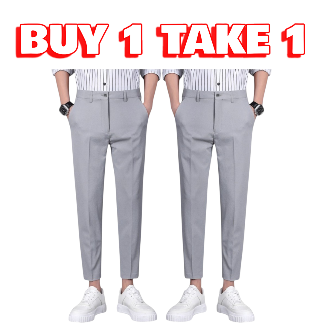 BUY 1 TAKE 1 Casual Pants Korean Style Slacks For Men GRAY A903 ...