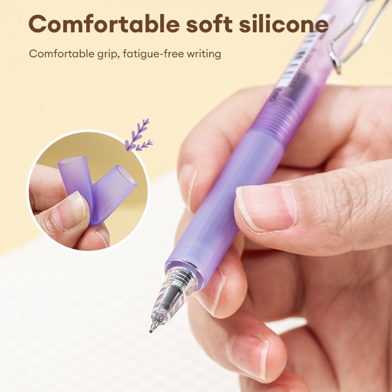 Deli 0.5mm Scented Gel Pen Press Ballpen Scented Writing Black Ink ...