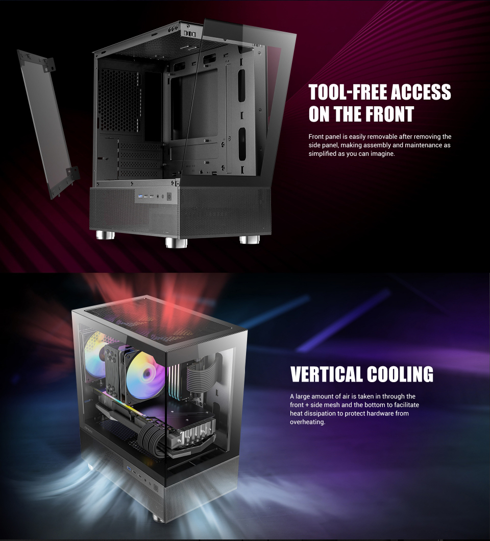 Antec CX200M Basic Mini-Tower Gaming PC Case - Black | Shopee Philippines