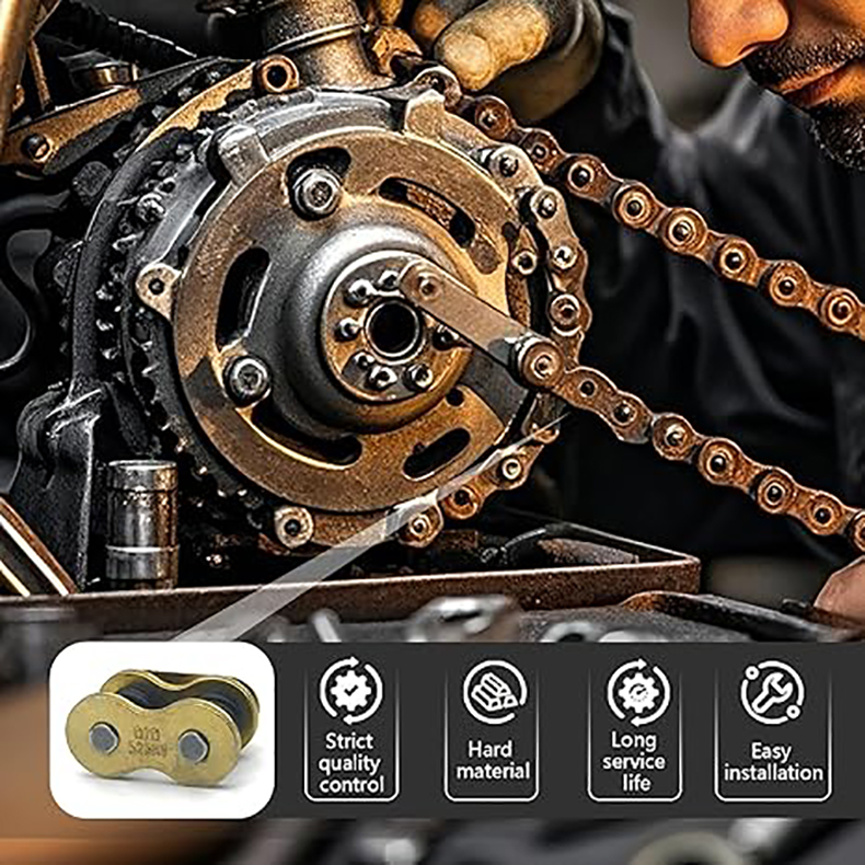 DID HV Durable Oil Seal Link Lock Gold Motorcycle Chain Buckle Rivet ...