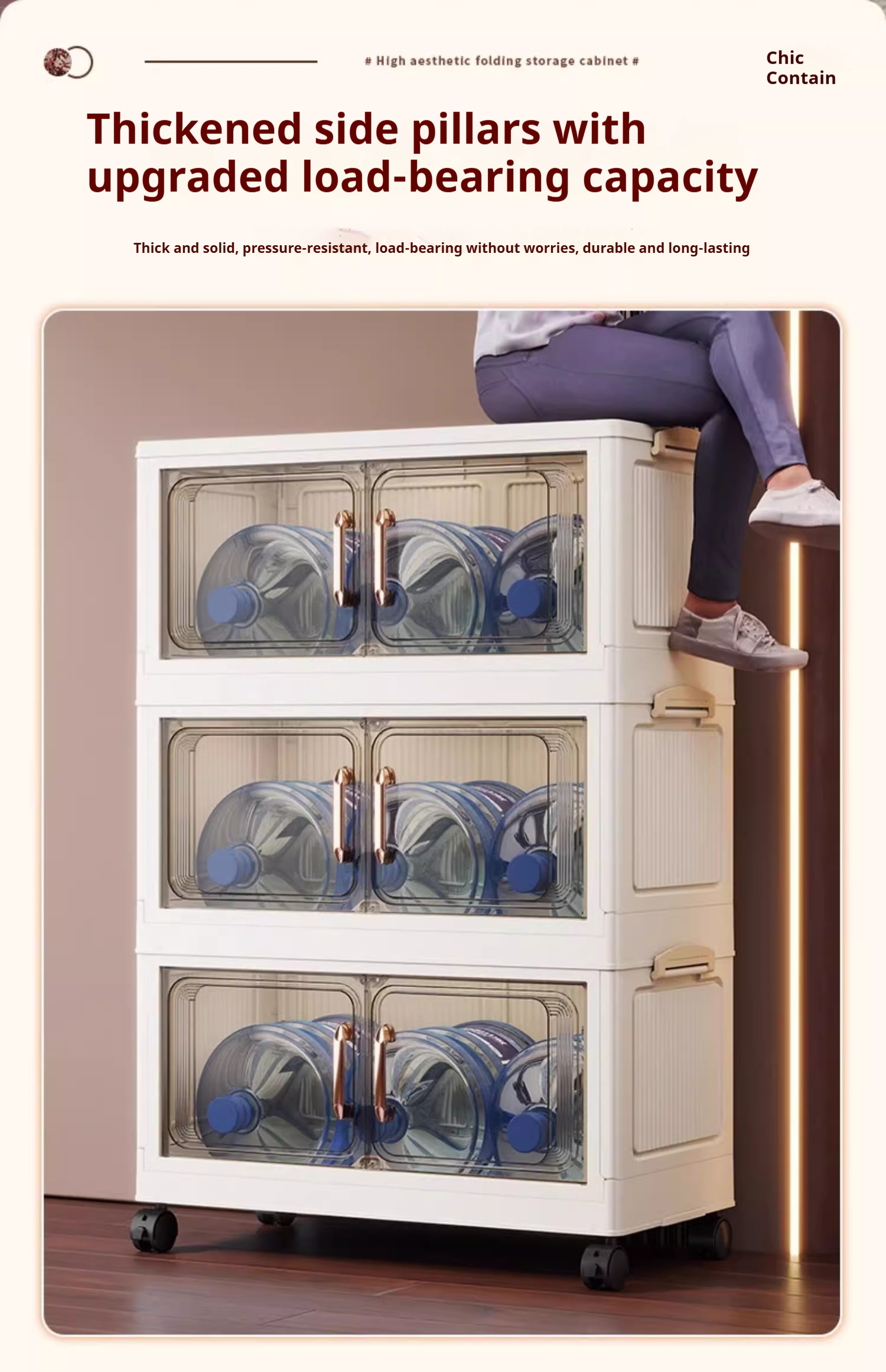 Chic Foldable Cabinet For Kitchen Durabox Plastic Wardrobe ...