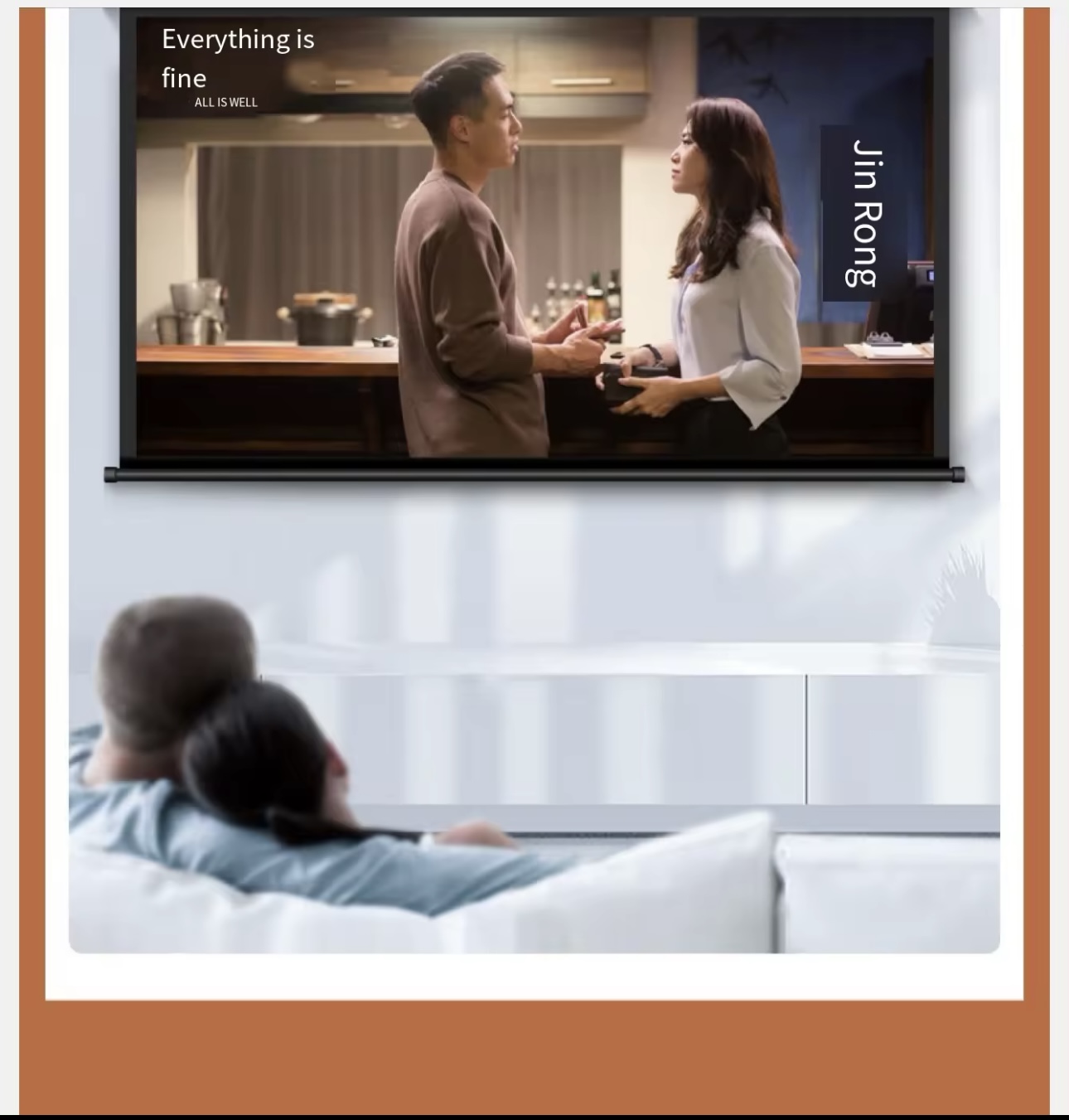 Glass Vivid HD projector screen with stand for outdoor white screen for ...