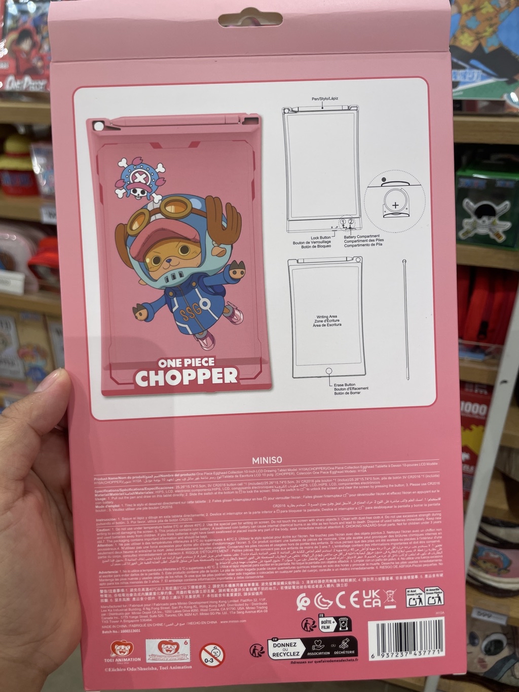 MINISO ONE PIECE EGGHEAD COLLECTION 10in LCD DRAWING TABLET | Shopee ...