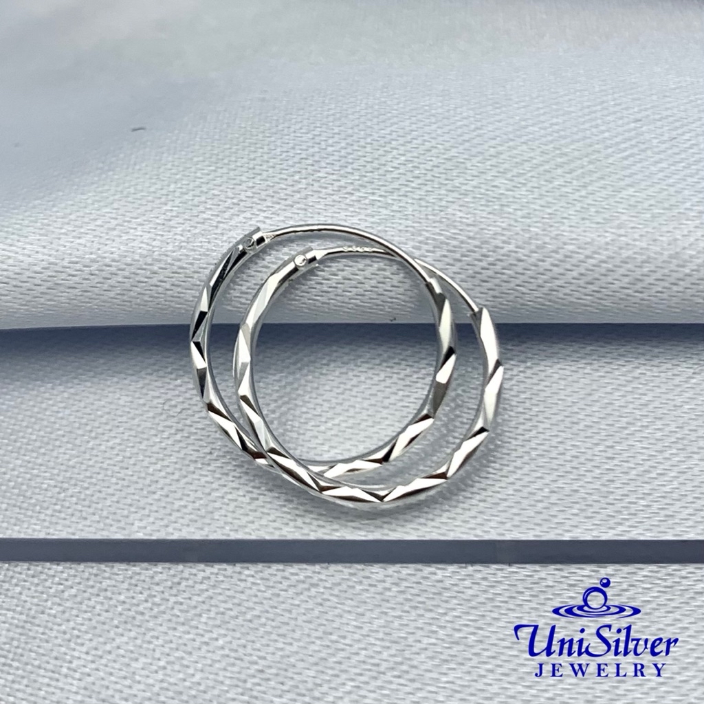 Unisilver 925 Sterling Silver 16mm Hoop Earring-Women's accessories ...