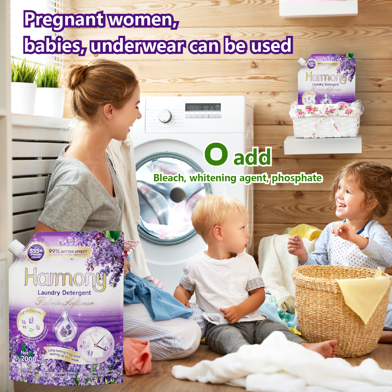 2530ML Newly Upgraded Liquid Laundry Detergent All In One Laundry Detergent Fabric Softener ...