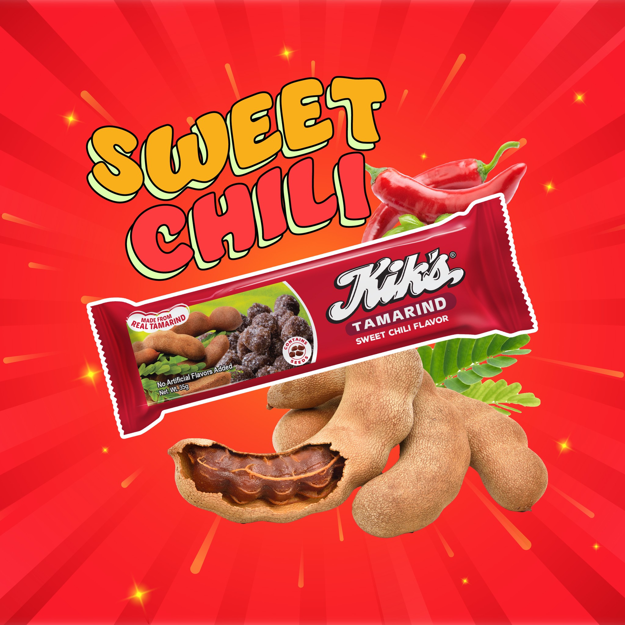 Kik's Tamarind Candy Sweet Chili Flavor 35g x 15 - FG001644 - EXPIRY: 10/26/2025 | Shopee ...