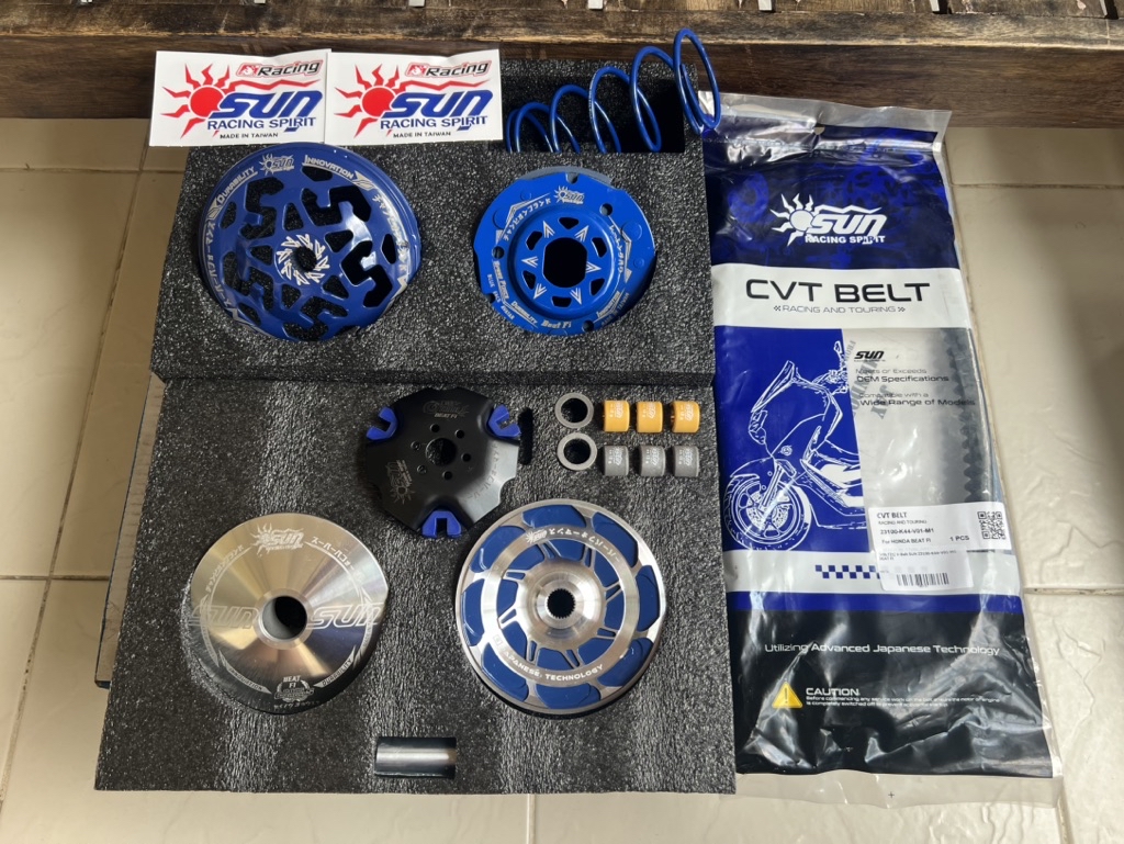 SUN RACING CVT KIT SET VERSION 2 FOR NMAX/AEROX,MIOi125,GEAR,CLICK150 ...