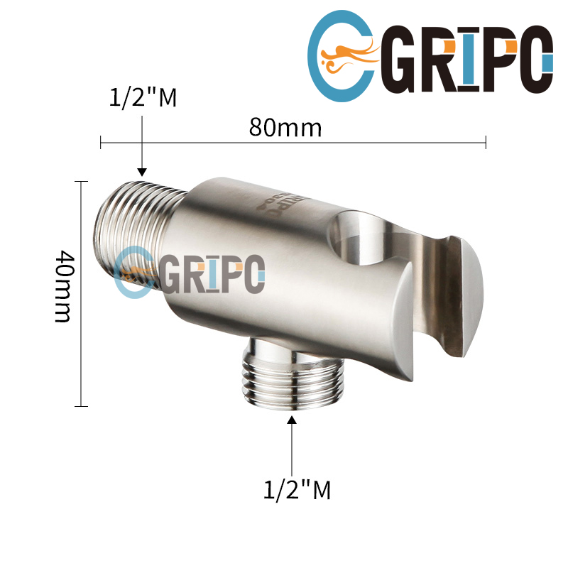 GRIPO High end 304 stainless 3 in 1 bidet solid valve connector holder ...