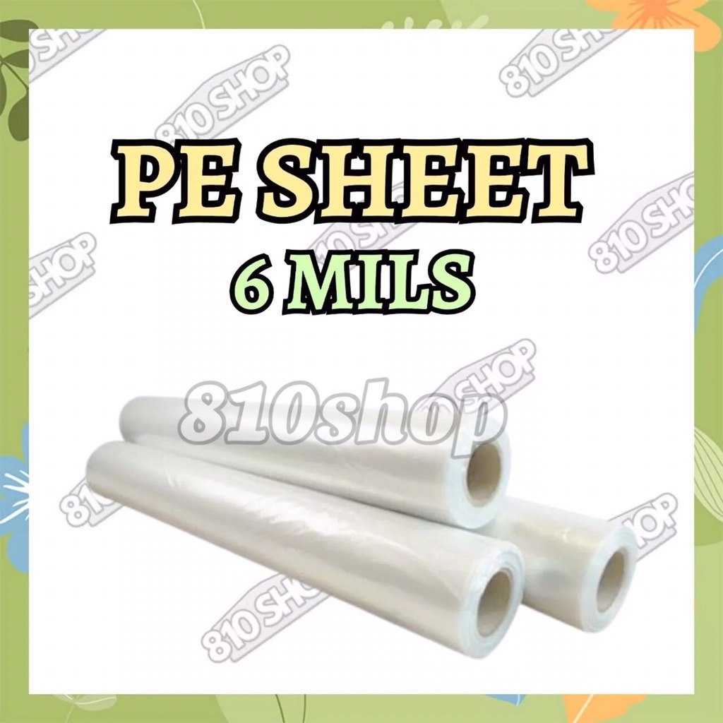 PE Polyethylene SHEET 6 mils Moisture Barrier Per Meter | Shopee ...