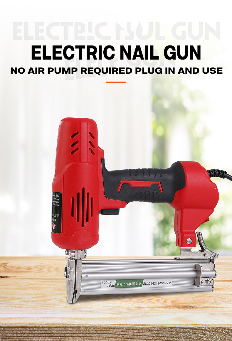 【3000 Nails 】2400W Electric Nail Gun Heavy-duty Nail Gun Woodworking ...