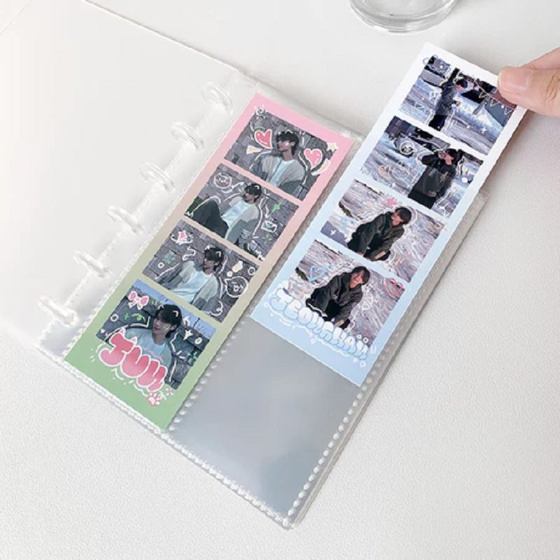 4 Grid Photo Strip Album Idol Photocard Collect Book 20 Pages Personal ...