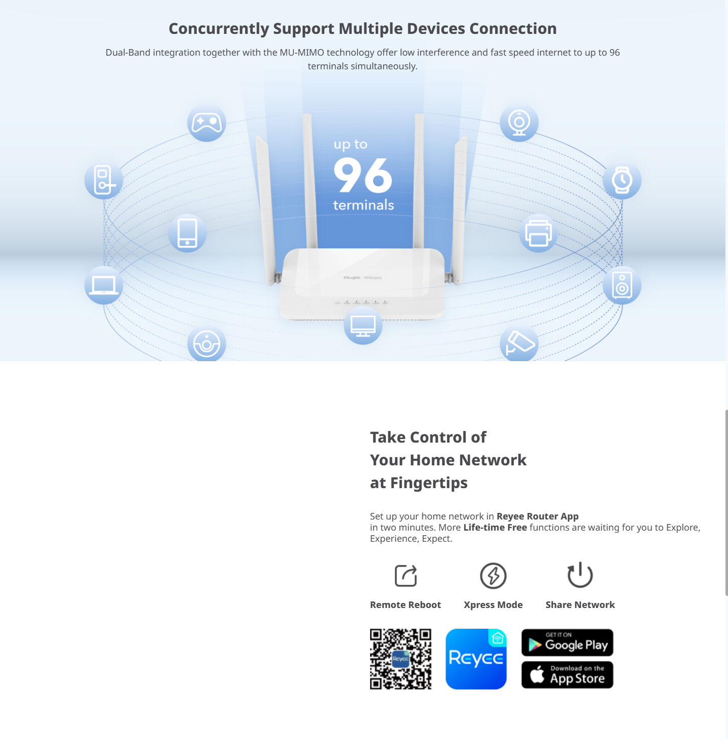 Ruijie Reyee RG-EW1200 AC1200 Dual-band Wireless Router | Shopee ...
