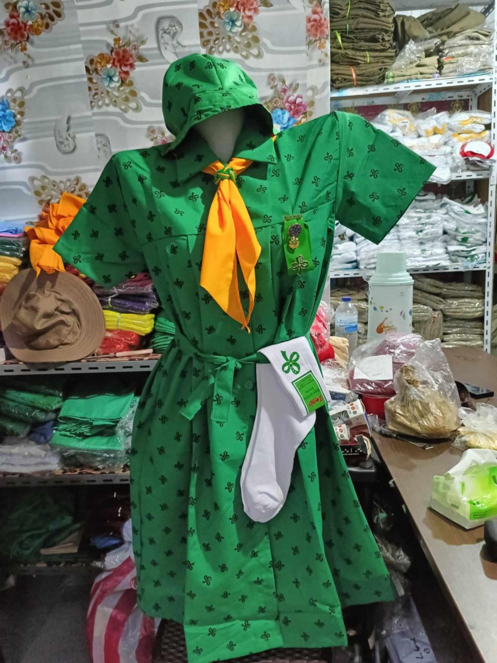 DRESS GSP/SCHOOL UNIFORM COTTON POLYESTER FABRIC GOOD QUALITY | Shopee ...