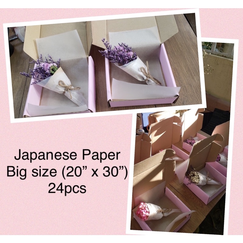 24pcs Japanese Tissue Paper Gift Wrapper, Wrapping Paper, Kraft Paper ...
