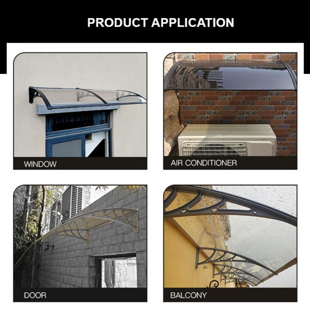 Awning Canopy With Frame Multipurpose Window Canopy Roofing Waterproof ...