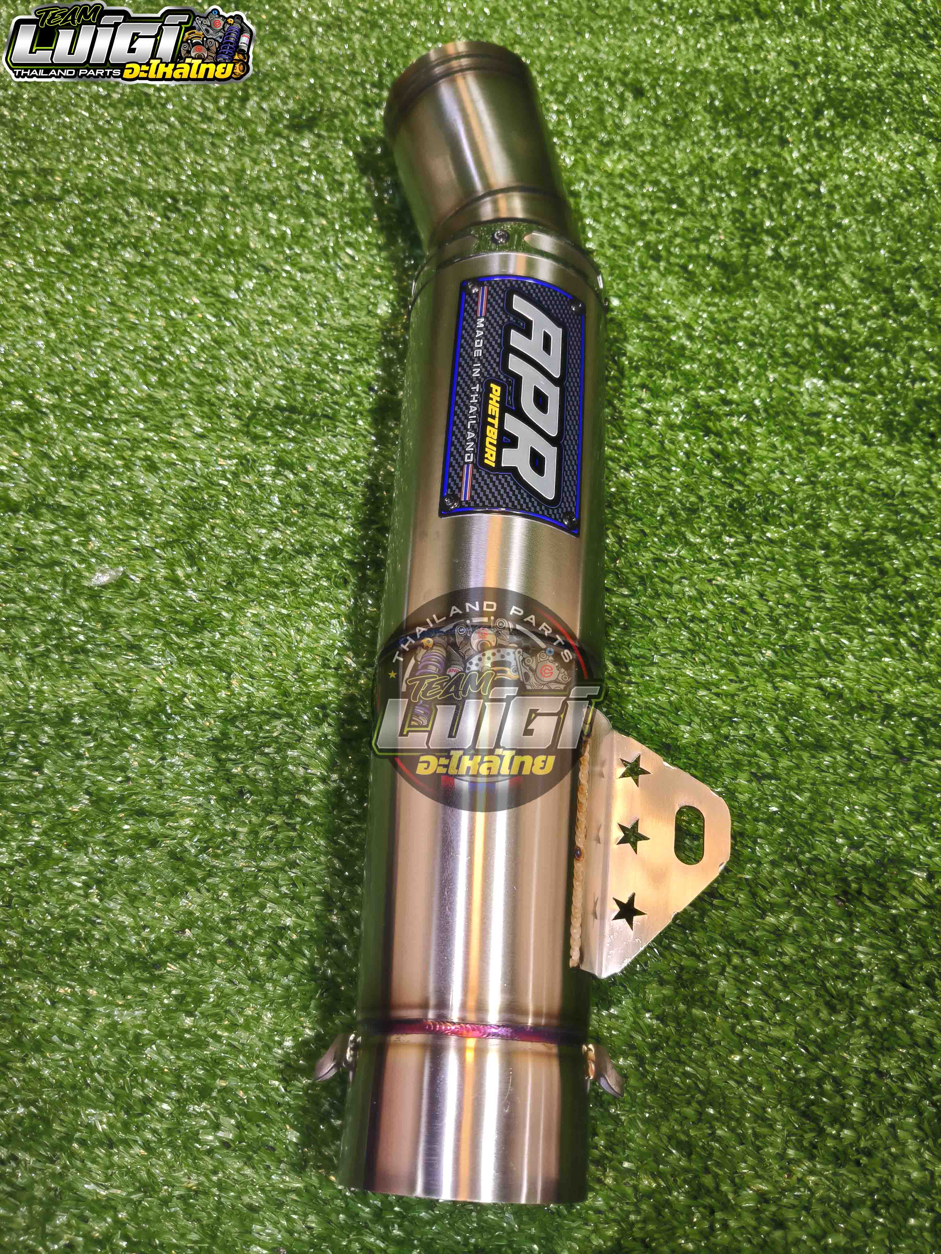 APR PHETBURI OPEN PIPE SILVER TIP SUZUKI RAIDER 150 CARB THAILAND MADE ...