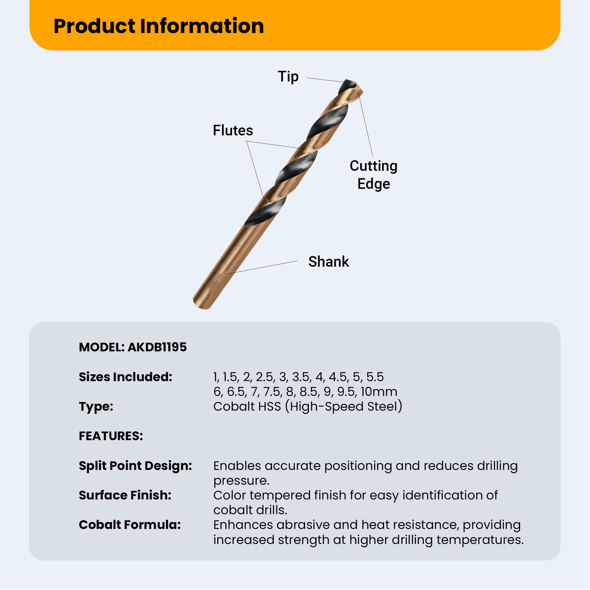 INGCO 19pcs Metal HSS Drill Bit SET 1-10mm AKDB1195 - IHT | Shopee ...