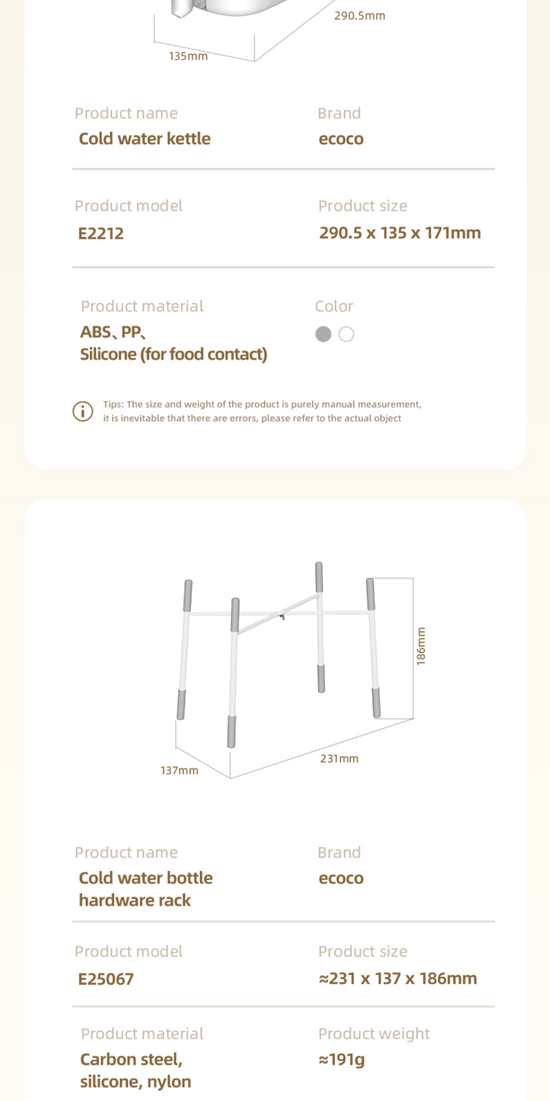 Ecoco Water Jug with Faucet Juice Dispenser 4L &Refrigerator Cold ...