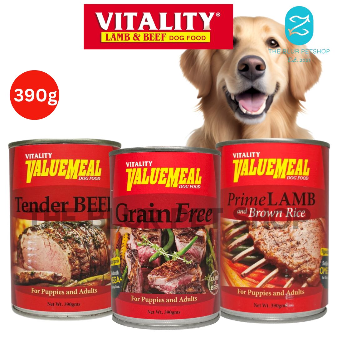 390g Vitality ValueMeal Dog Can Food All Stages Adult Puppy Dog Dogs ...