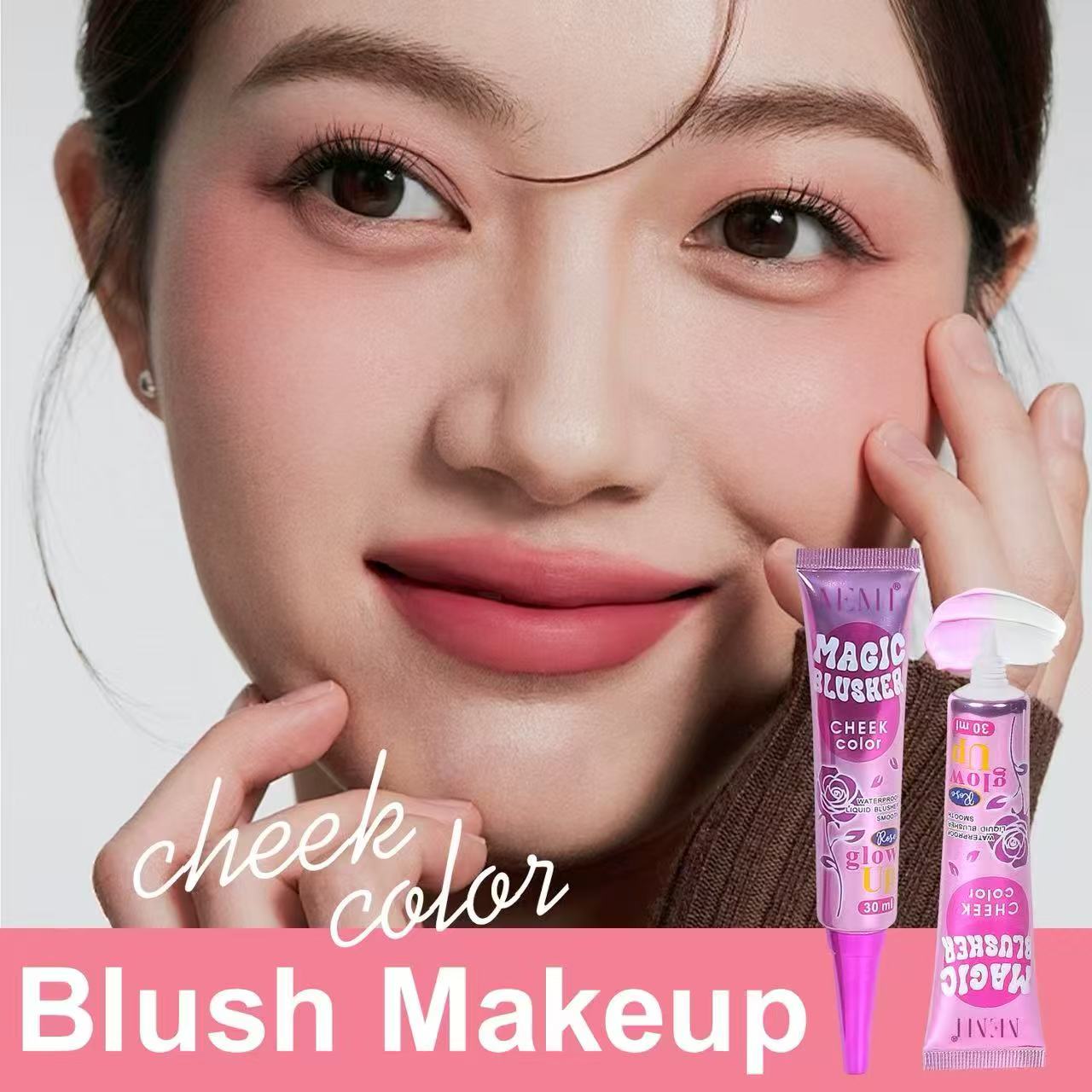 MEMI Magic Blusher 30ml Cheek Color Waterproof Smooth Gradual Liquid Blush | Shopee Philippines
