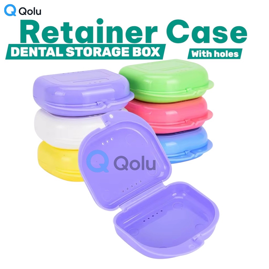 Mouthguard Retainer Case Orthodontic Dental Storage Box with Holes ...