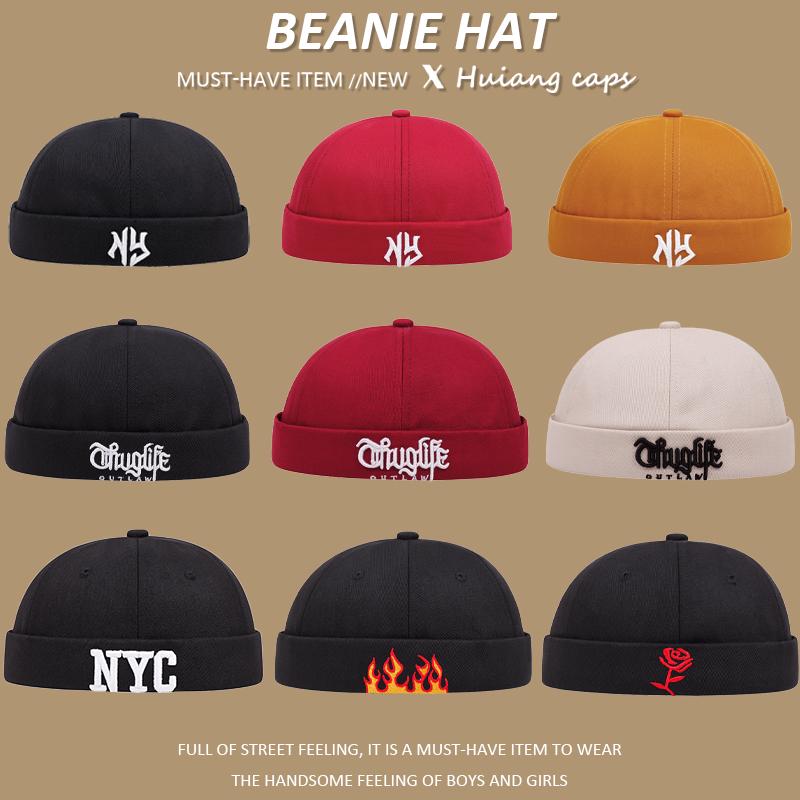 Bonet Beanie hat for men Woman cotton casual brimless cap vintage Hip ...